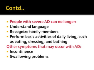 Alzheimer’s disease | PPTX