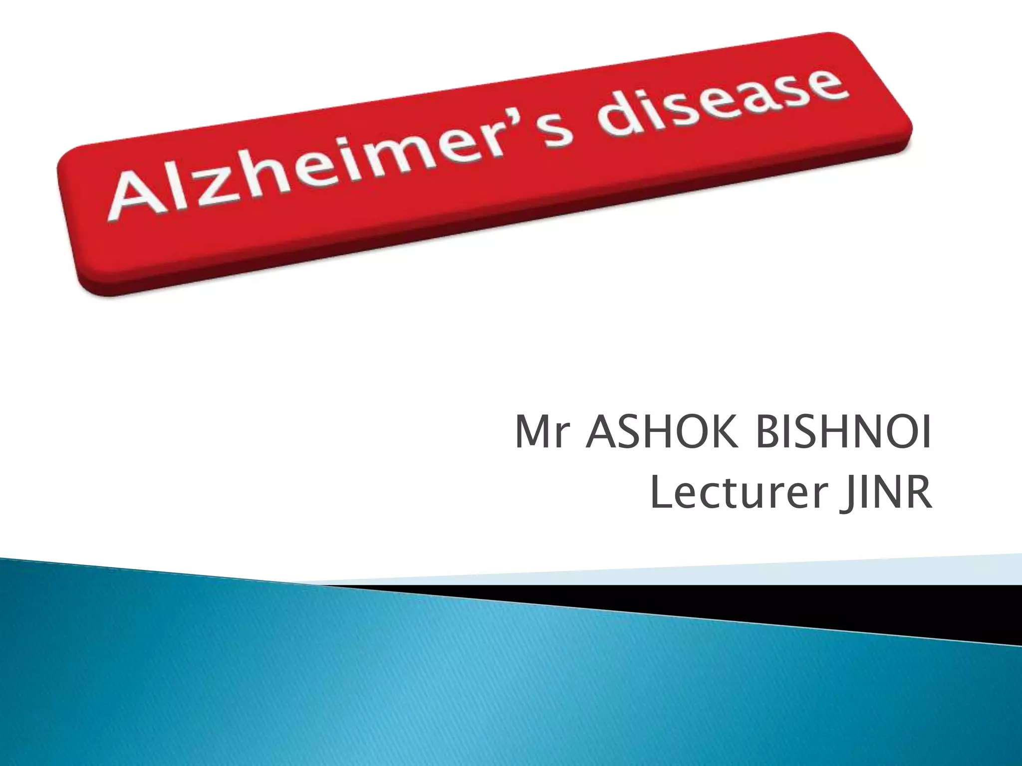 ppt on Alzheimer’s disease | PPT
