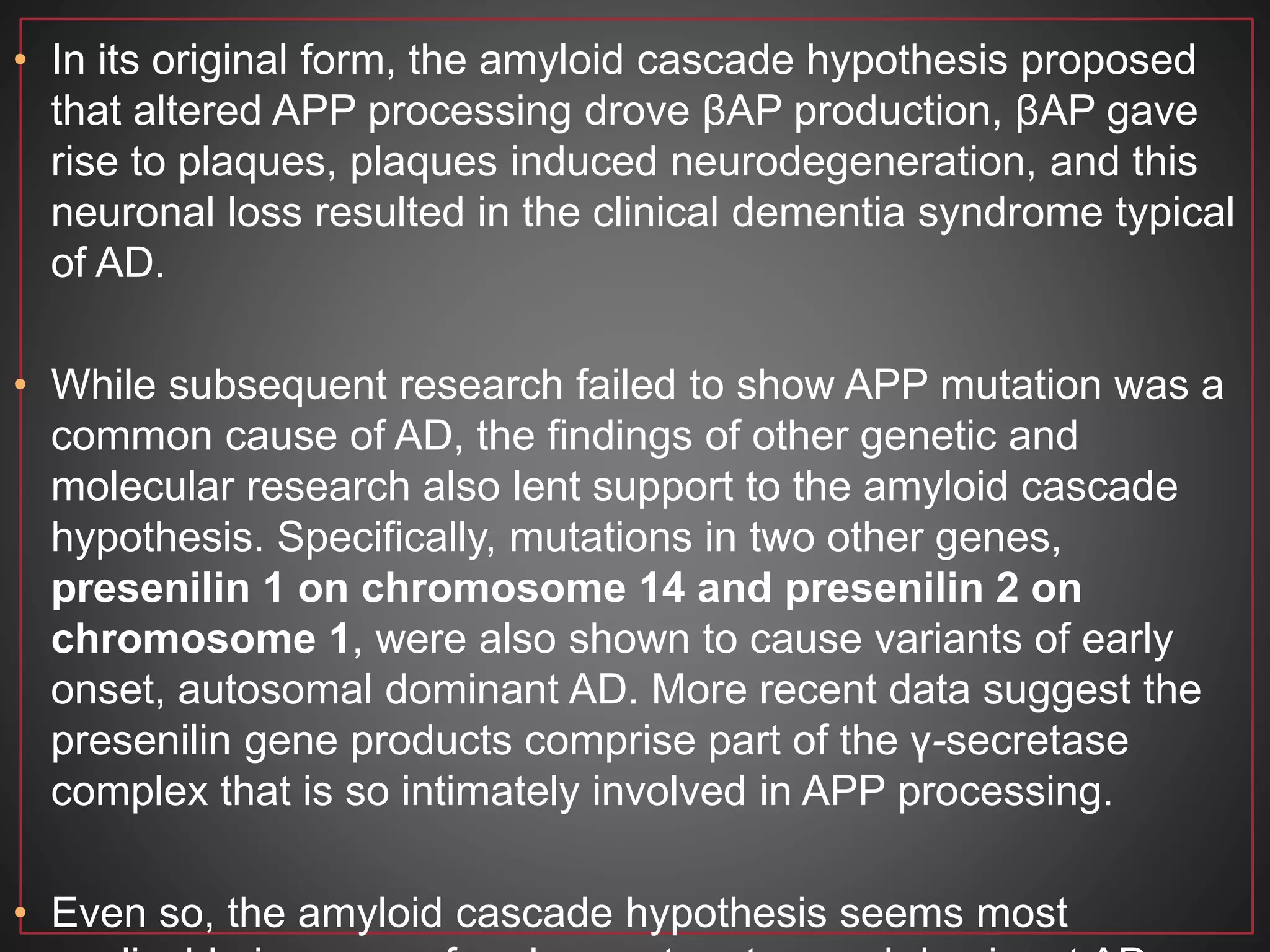 Alzheimer’s disease | PPTX