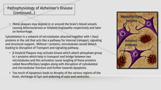 Pathophysiology of Alzheimer's disease | PPTX