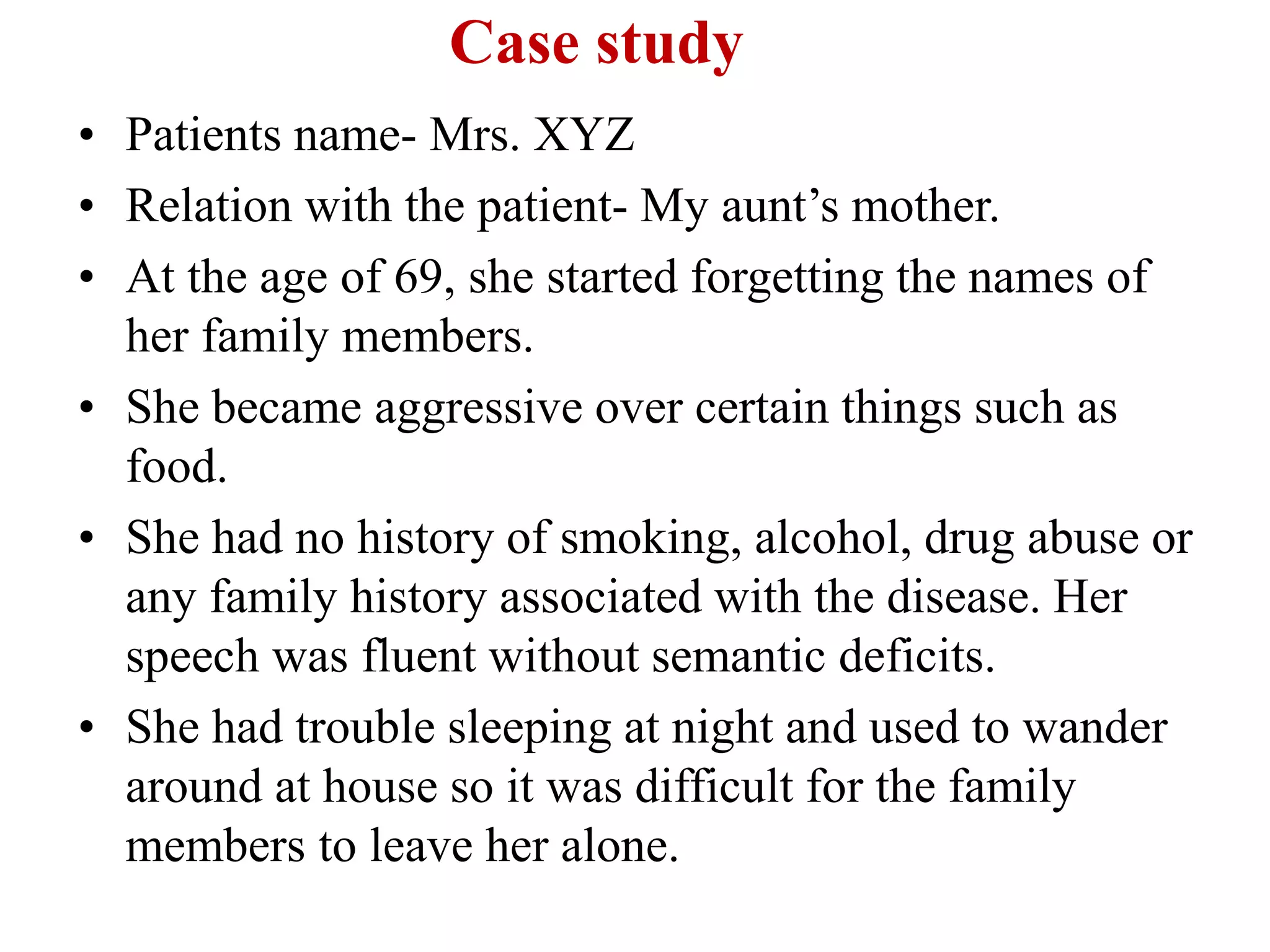 Alzheimer's Disease.ppt | Brain and Nervous System Disorders | Diseases ...
