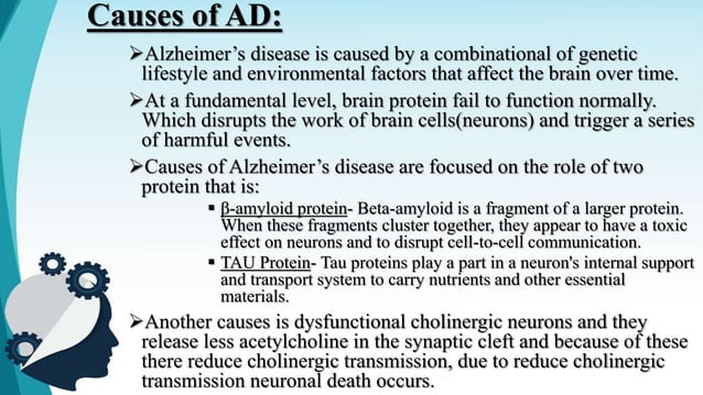 Etiology of TAU & PLAQUE protein in Alzheimer's Disease | PPT