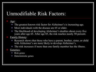 Alzheimer's disease 01202010 | PPT