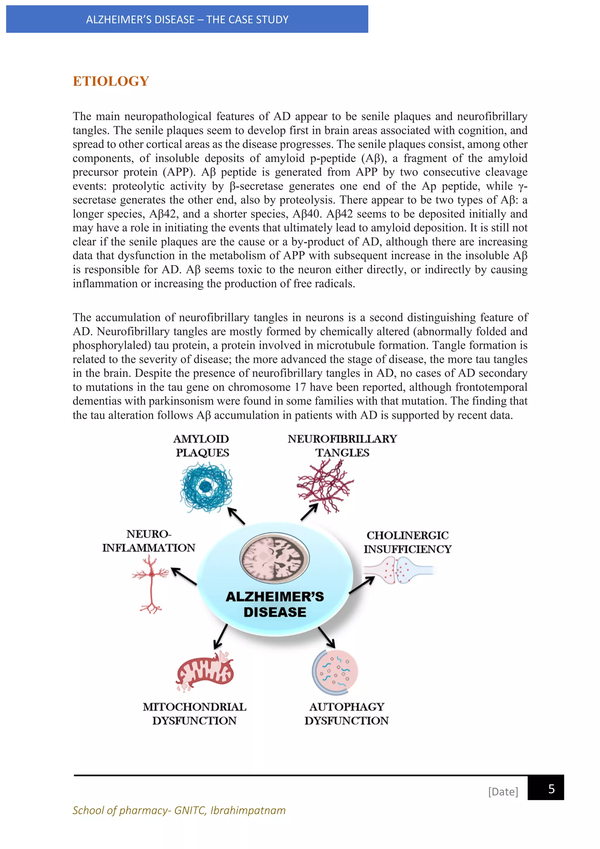Alzheimer's disease - A detailed case study | PDF