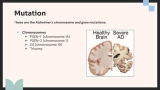 Alzheimer's Disease genetic disorder presenatation | PPT