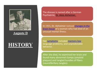 Alzheimer's disesae | PPTX