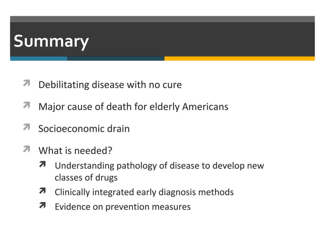 Alzheimer's Presentation | PPT