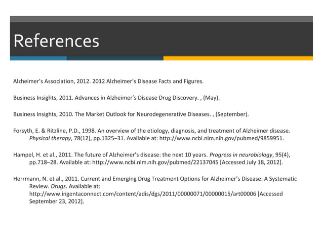 Alzheimer's Presentation | PPT