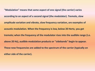 Introduction to AM modulation | PPT
