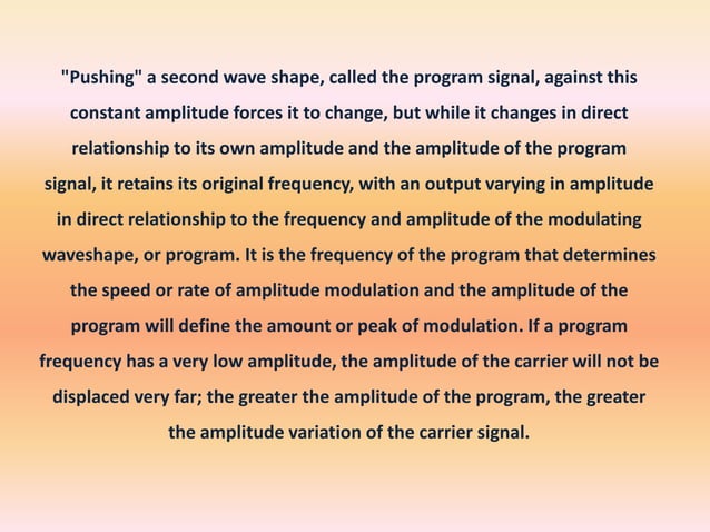Introduction to AM modulation | PPT