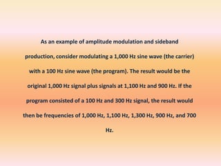 Introduction to AM modulation | PPT