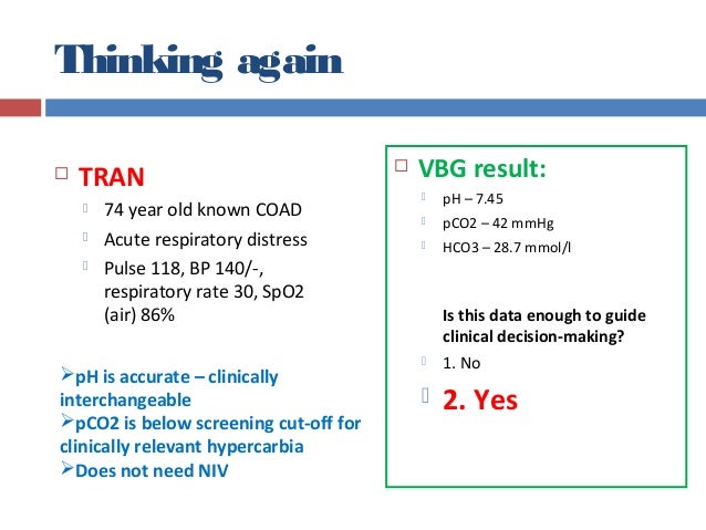 Arterial blood gases in ED: Rest in Peace?