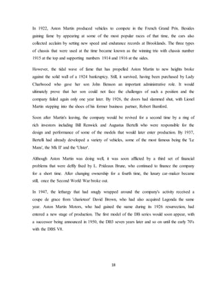 ASTON MARTIN PLC | PDF