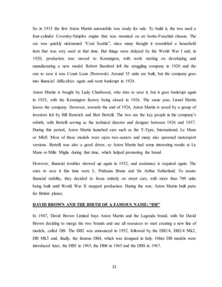 ASTON MARTIN PLC | PDF