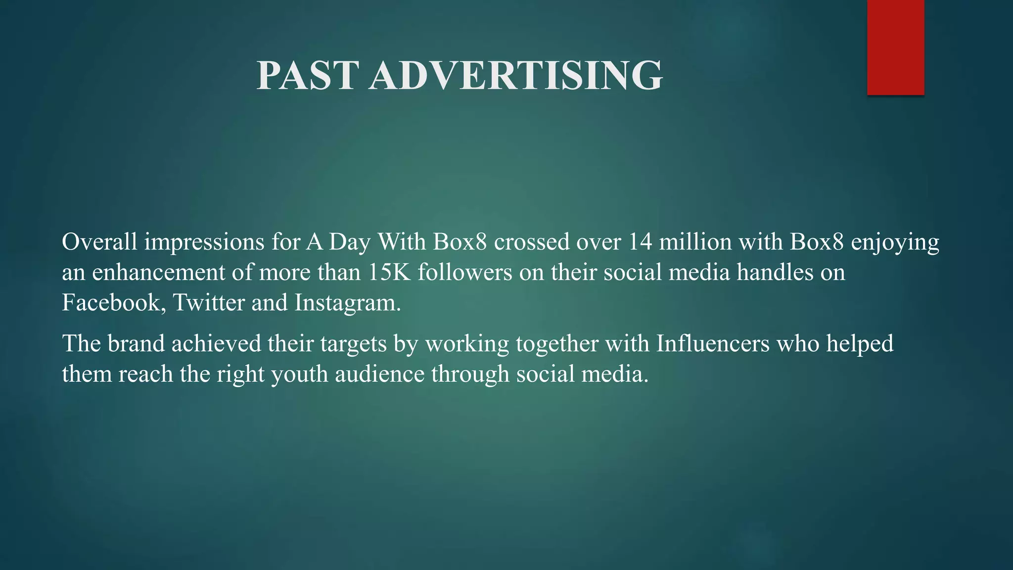 BOX8 Advertisting Pitch | PPTX | Business | Business and Finance