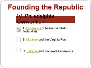 Lesson 7: Founding the Republic | PPT