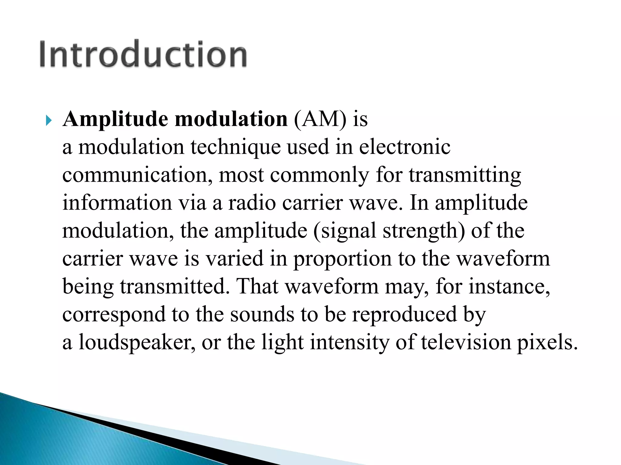 Am modulator | PPTX