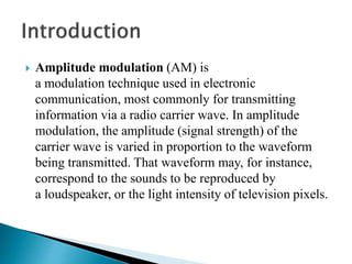 Am modulator | PPTX