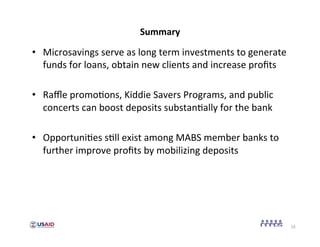 Savings Mobilization Marketing Program | PDF | Business Banking ...