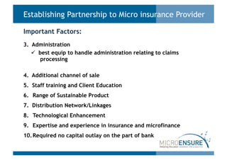 RRT 2010 - MicroEnsure on Microinsurance | PPT