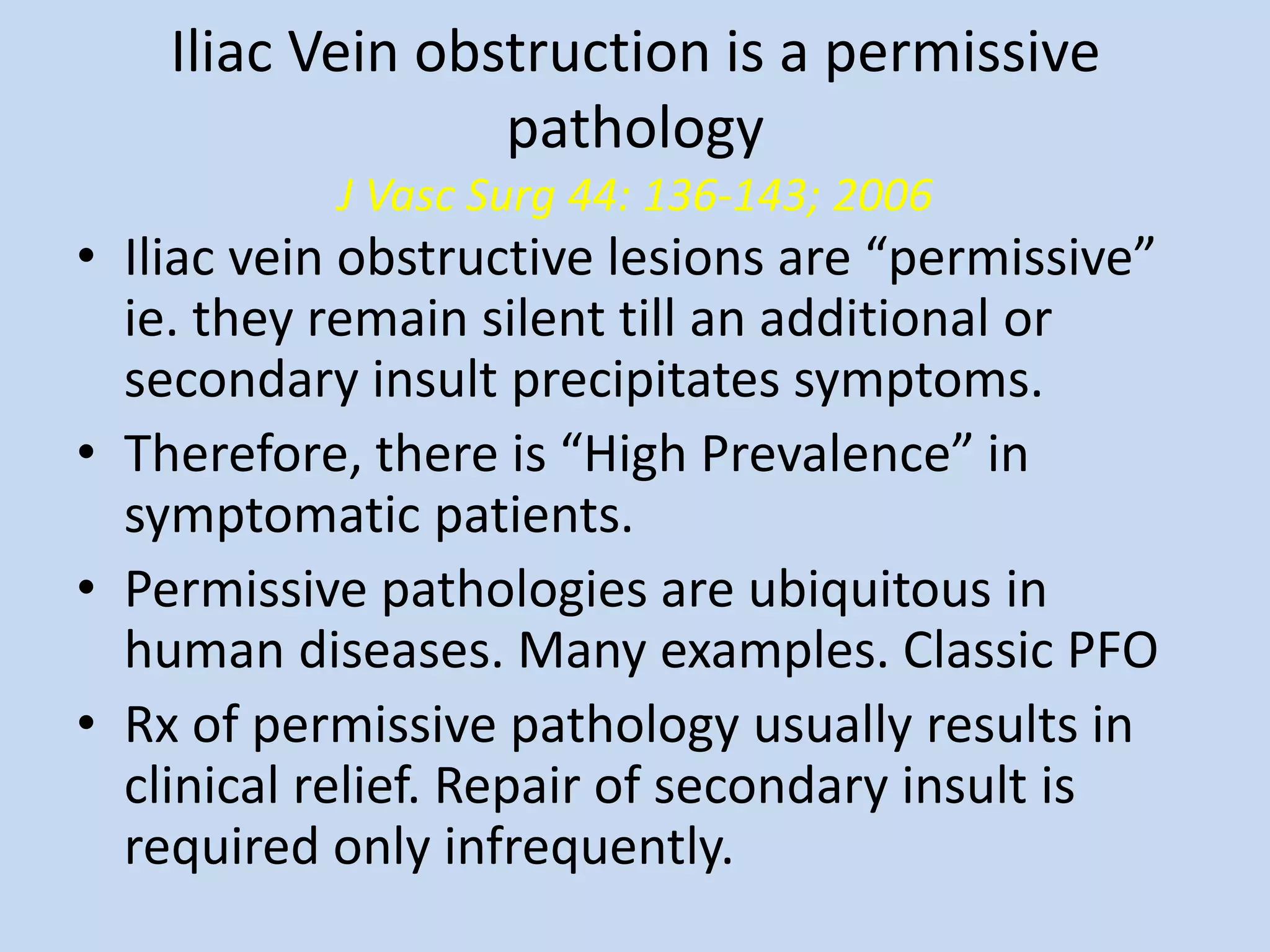 Non-Thrombotic Iliac Vein Lesions: Permissive Role in CVD Pathogenicity ...