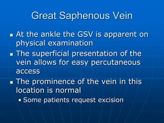 The Great Saphenous Vein | PDF