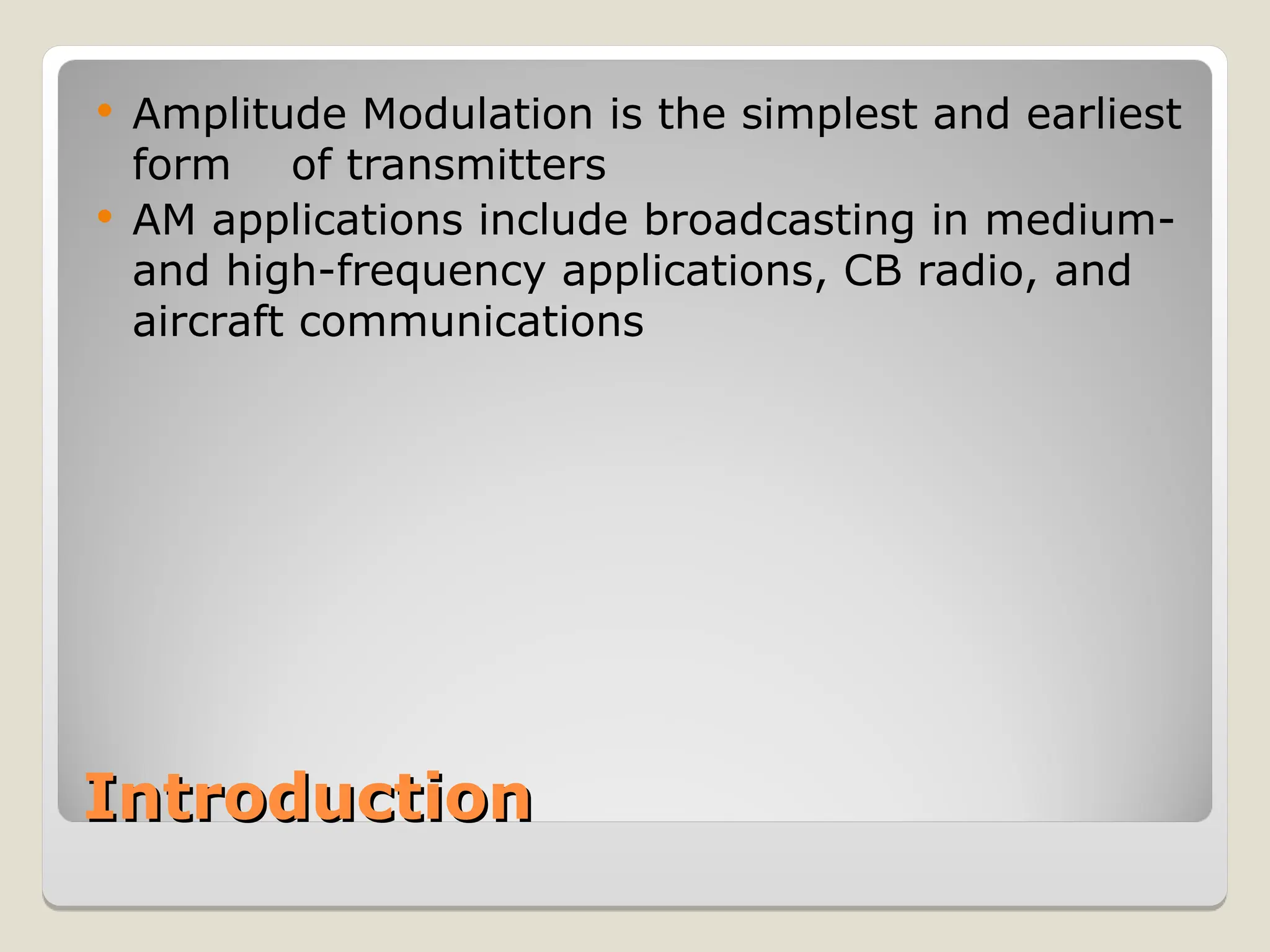 Amplitude modulation and frequency modulation in analog and digital ...
