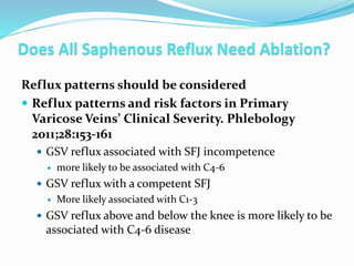 Does All Saphenous Reflux Need Ablation? | PPT