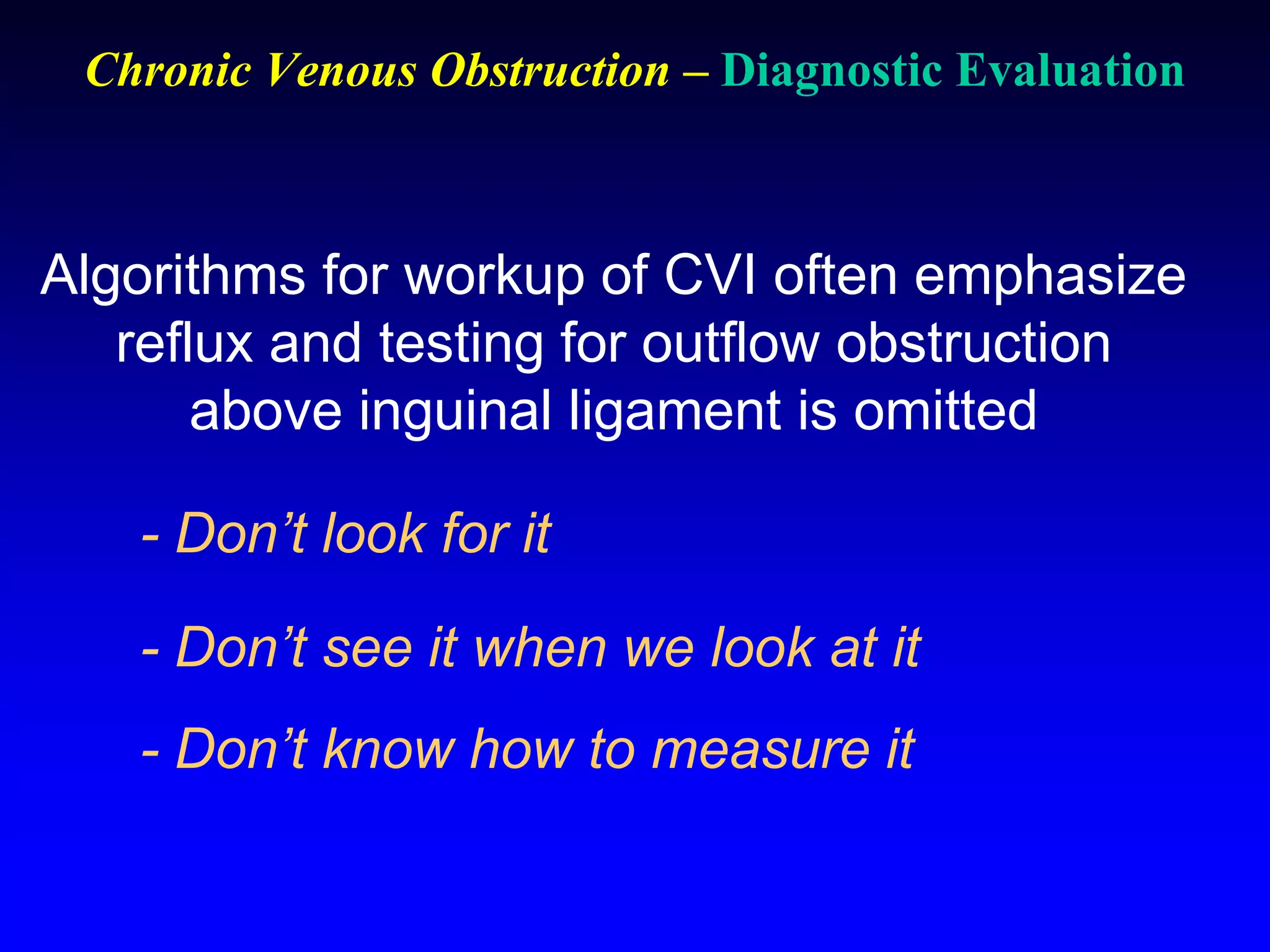 Deep Vein Pathophysiology: Reflux & Obstruction | PDF
