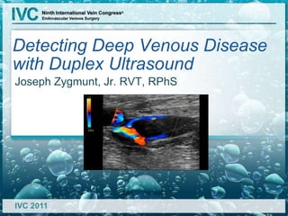 Detecting Deep Venous Disease with Duplex Ultrasound | PDF
