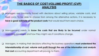 Chapter-3_CVP-analysis presentation of group | PPT