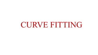 Curve Fitting | PPTX