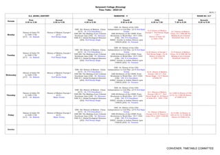 timetable sem v 2023 24 | PDF
