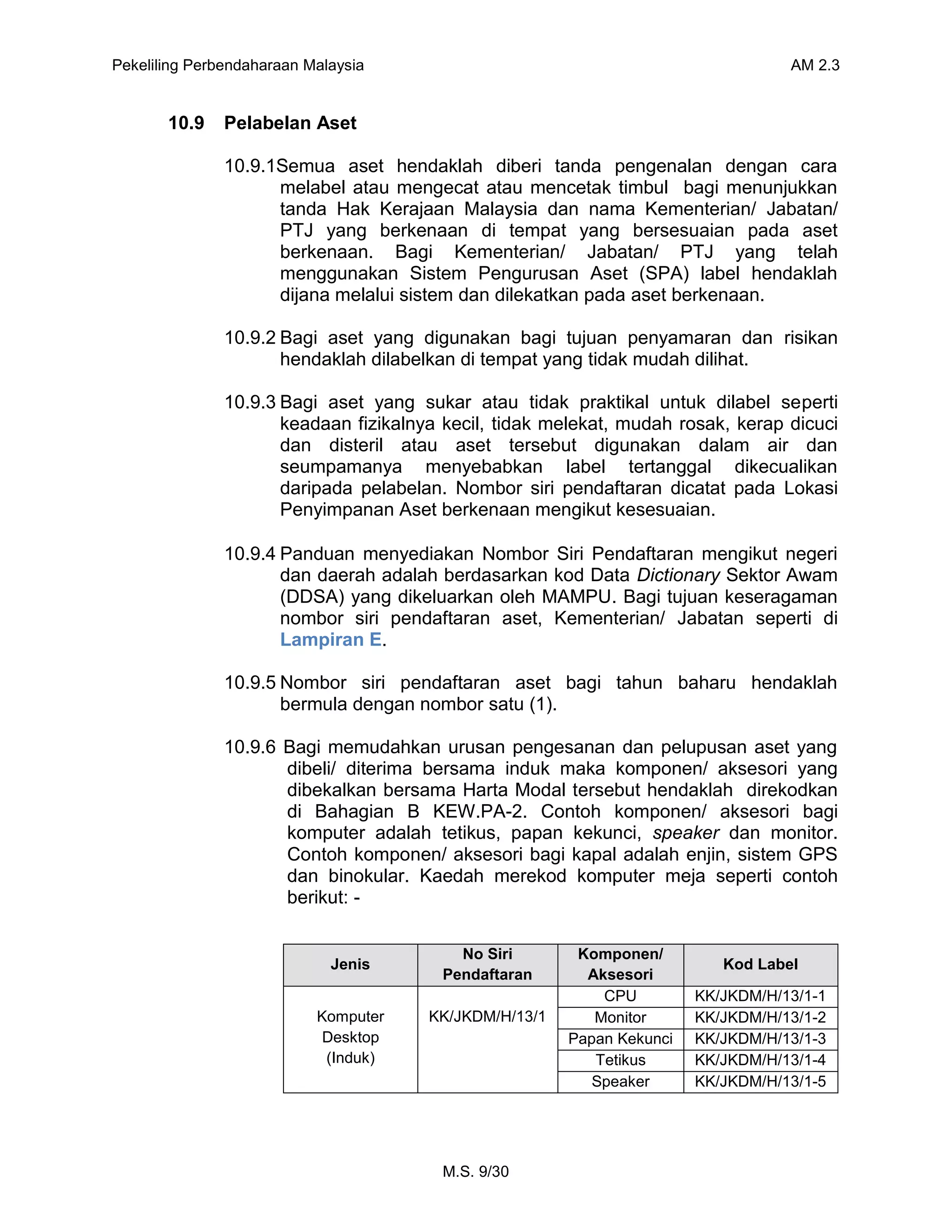 Am 2 tatacara pengurusan aset alih kerajaan [penuh] | PDF