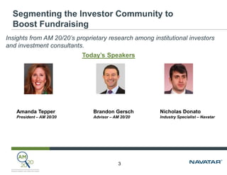 Segmenting the Investor Community to Boost Fundraising | PPT