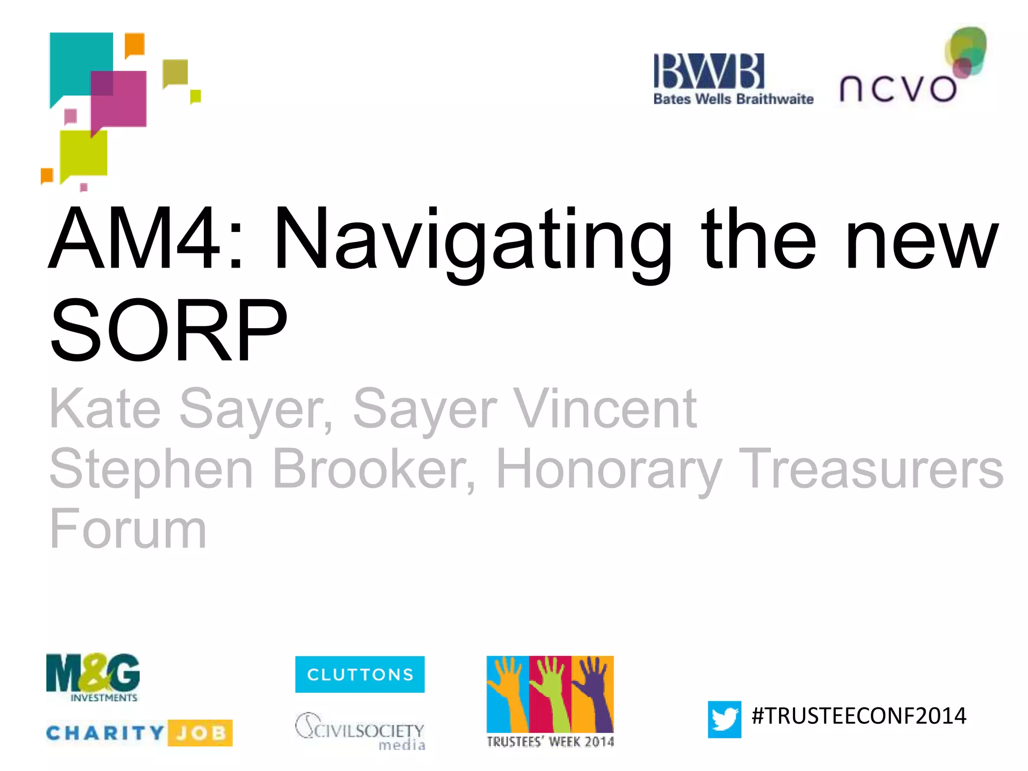 Navigating the new Statement of Recommended Practice (SORP) | PPT