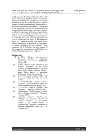 Sensitivity of Transient Phenomena Analysis of the Francis Turbine Power Plants | PDF | Physics ...