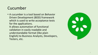 Cucumber, Zephyr and All the Rest | PPTX