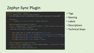 Cucumber, Zephyr and All the Rest | PPTX