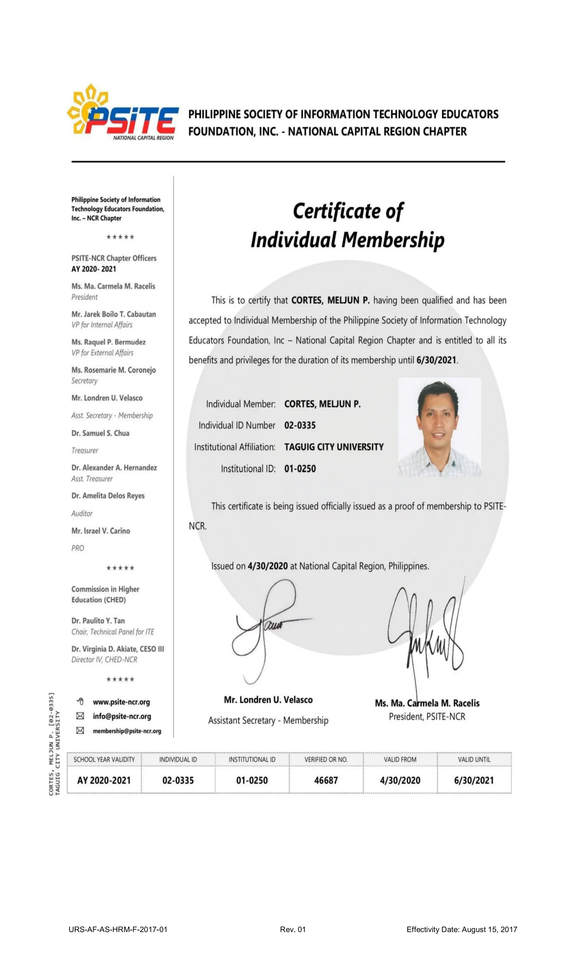AMA CORTES MELJUN 2025 RESUME and CREDENTIALS TOR DIPLOMA compiled | PDF