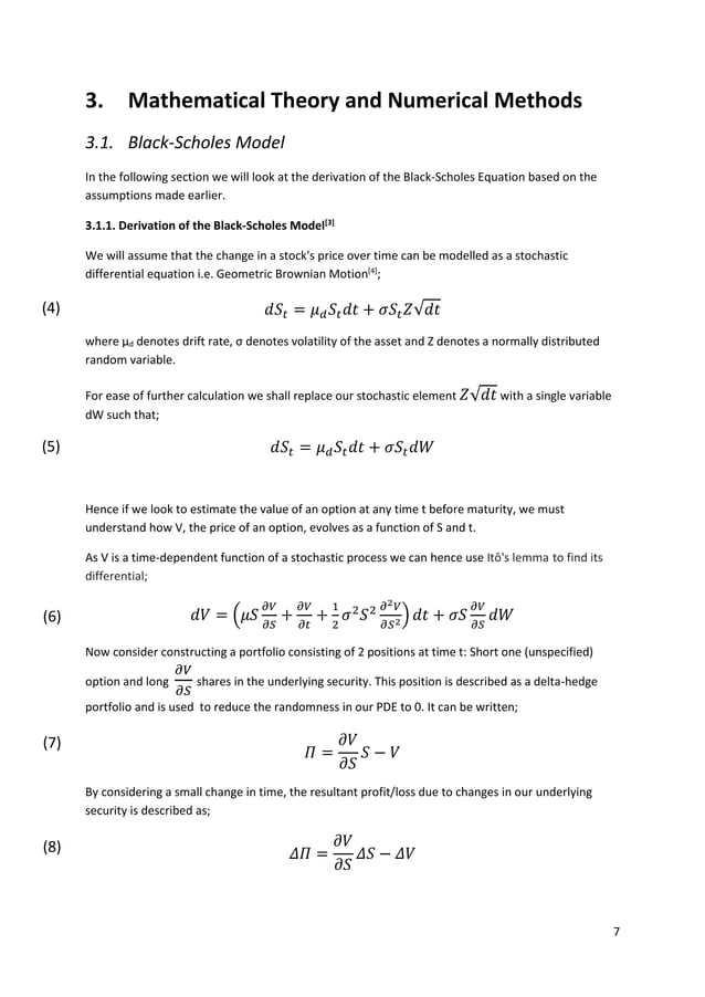 Solution To Black Scholes P D E Via Finite Difference Methods Matlab