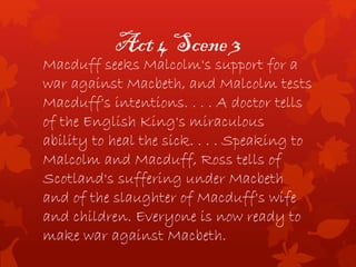 A macbeth a summary | PPTX