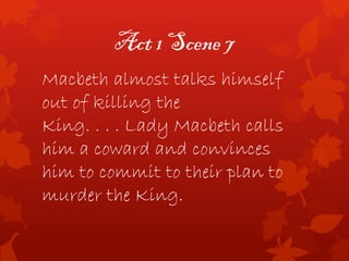 A macbeth a summary | PPTX