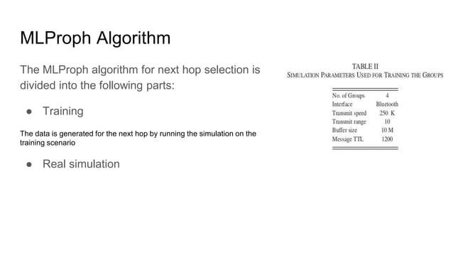 A Machine Learning Based Protocol For Efficient Routing In Opportunistic Networks Pptx