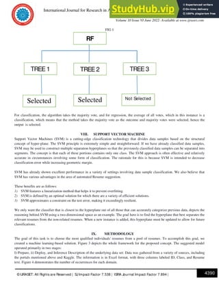 A Machine Learning Approach For Automation Of Resume Recommendation ...