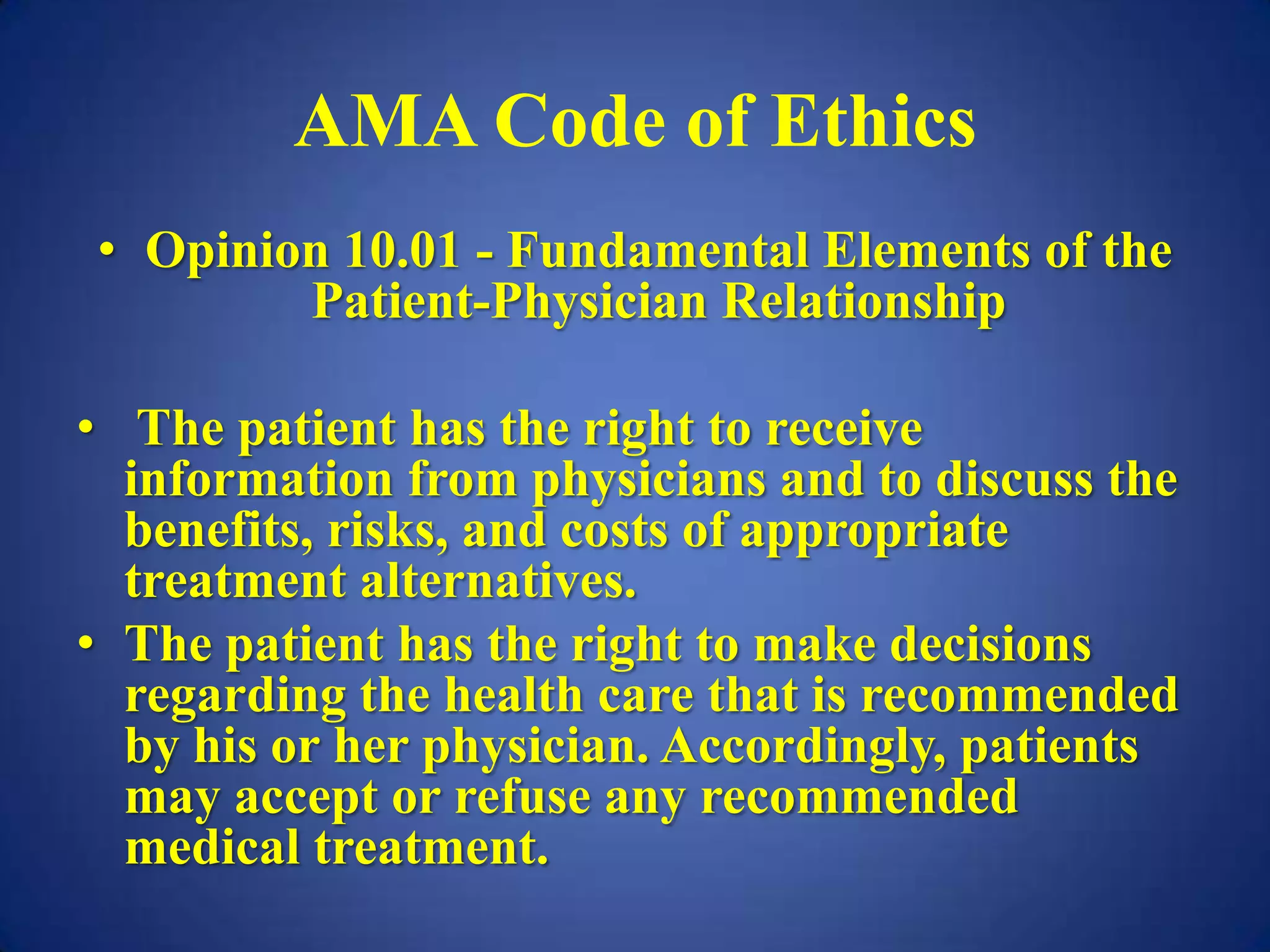Ama Code Of Ethics | PPTX