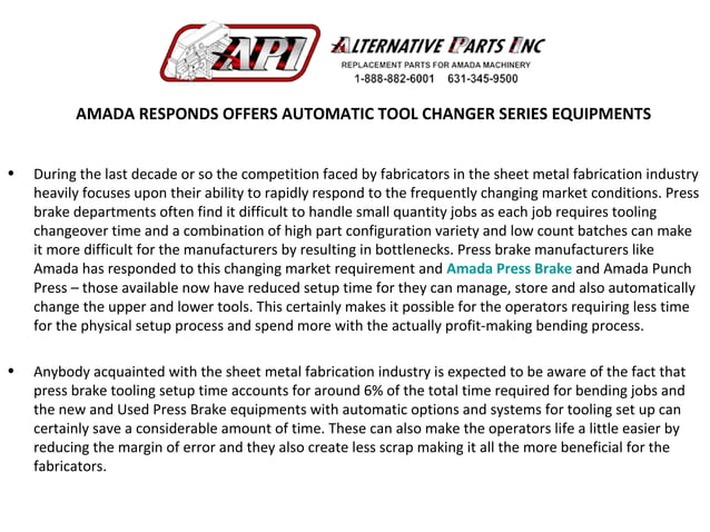 Amada laser | PPT | Manufacturing Industry | Industries