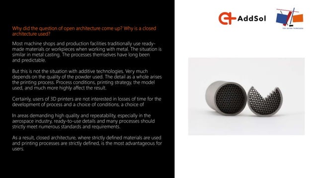 Additive manufacturing. Open architecture | PPT