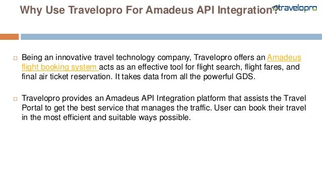 Amadeus API Cost | PPTX