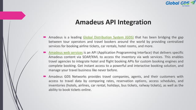 Amadeus API Integration | PPT